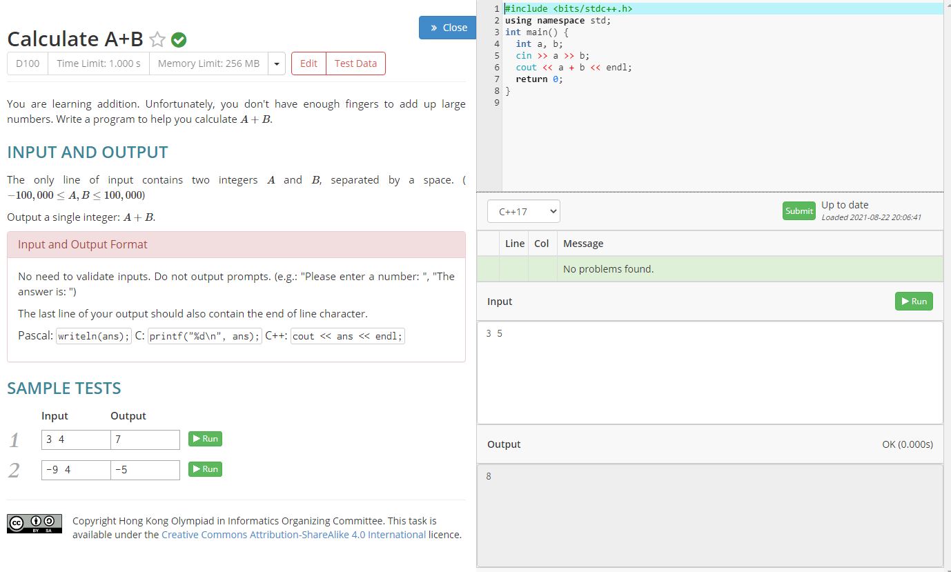 Online Judge – Hong Kong Olympiad in Informatics